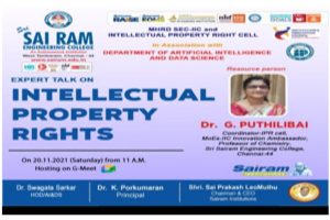 IPR Cell – Sri Sairam Engineering College | SEC