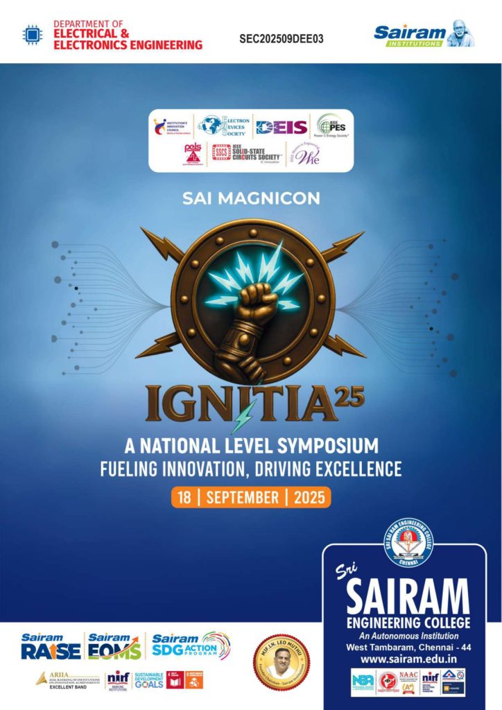 IGNITIA’25 – National Level Symposium – Sri Sairam Engineering College | SEC